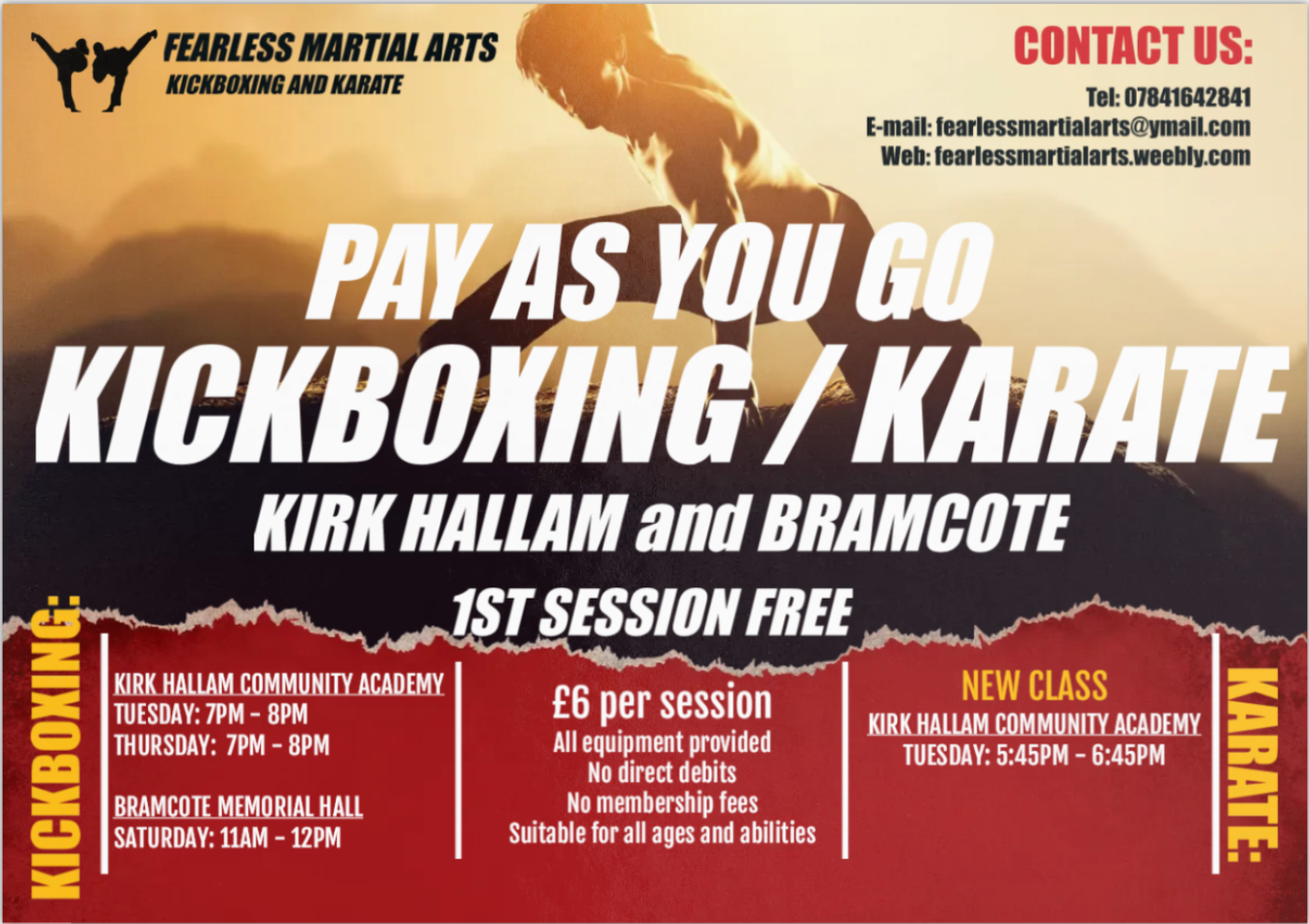 Fearless Martial Arts – Bramcote Memorial Hall